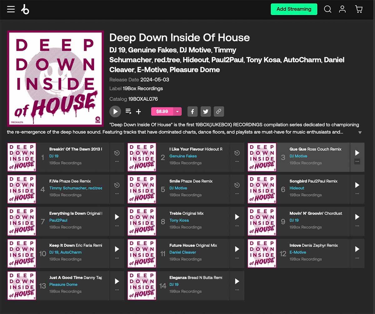 懐かしのHIDEOUT/HOT STATIONの曲が収録されたコンピ『Deep Down Inside Of House』が5月3日発売！！